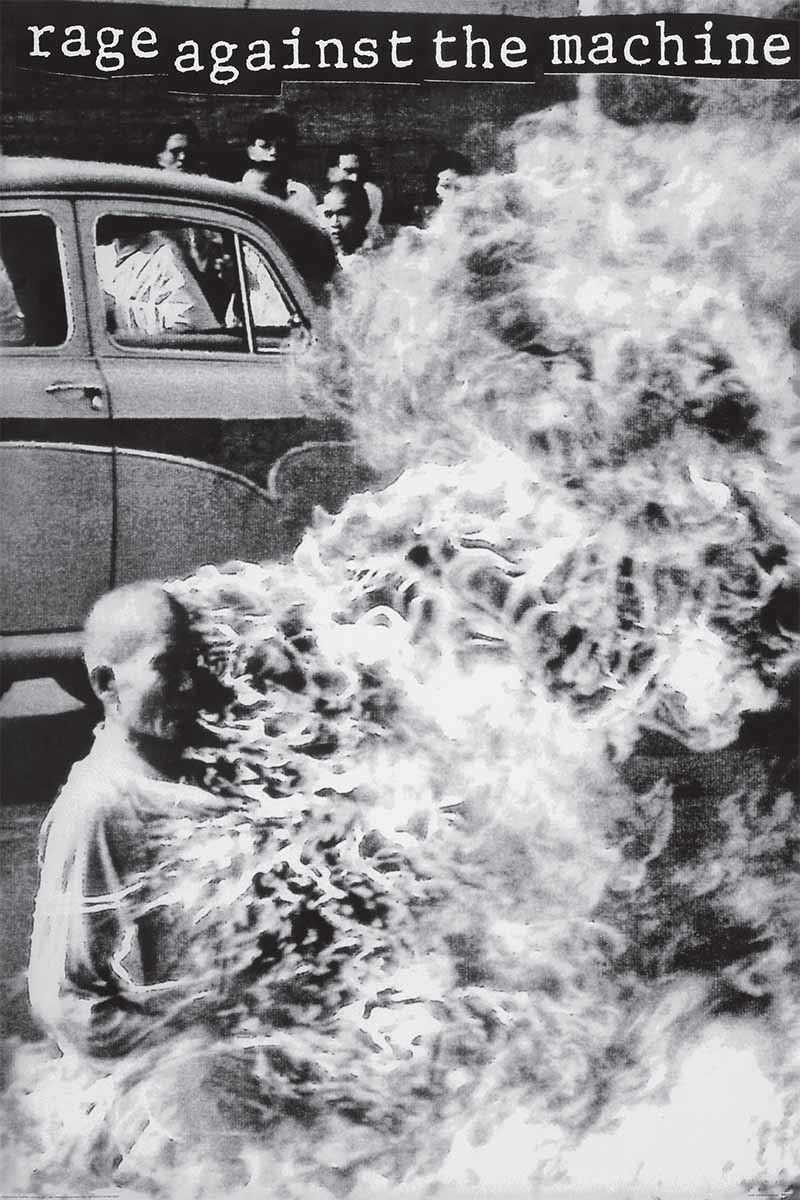RAGE AGAINST THE MACHINE FLAMING MONK (POSTER) 120 – Real Groovy