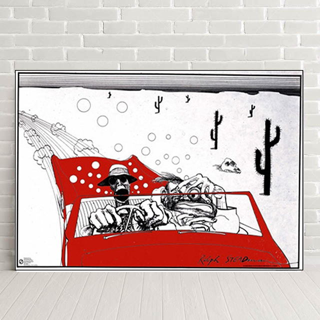 RALPH STEADMAN SAVAGE JOURNEY FEAR AND THOATHING POSTER 341 – Real Groovy